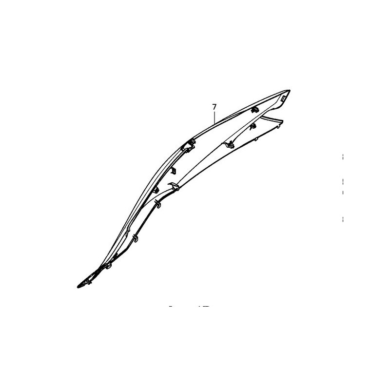 Rear Panel Right Side Honda PCX 125/150 83510-K35-V00