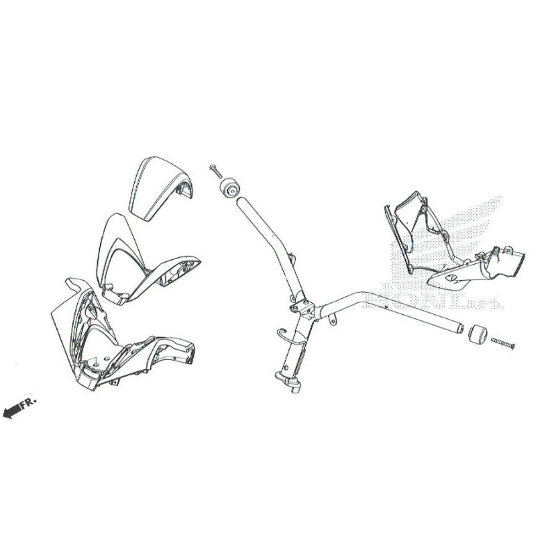 Handle Bar Honda Forza 125 2021 2022 53100-K0B-T00