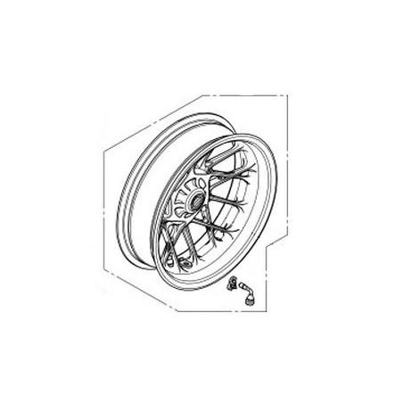 Rear Wheel Honda ADV 350 42650-K2L-D00ZA