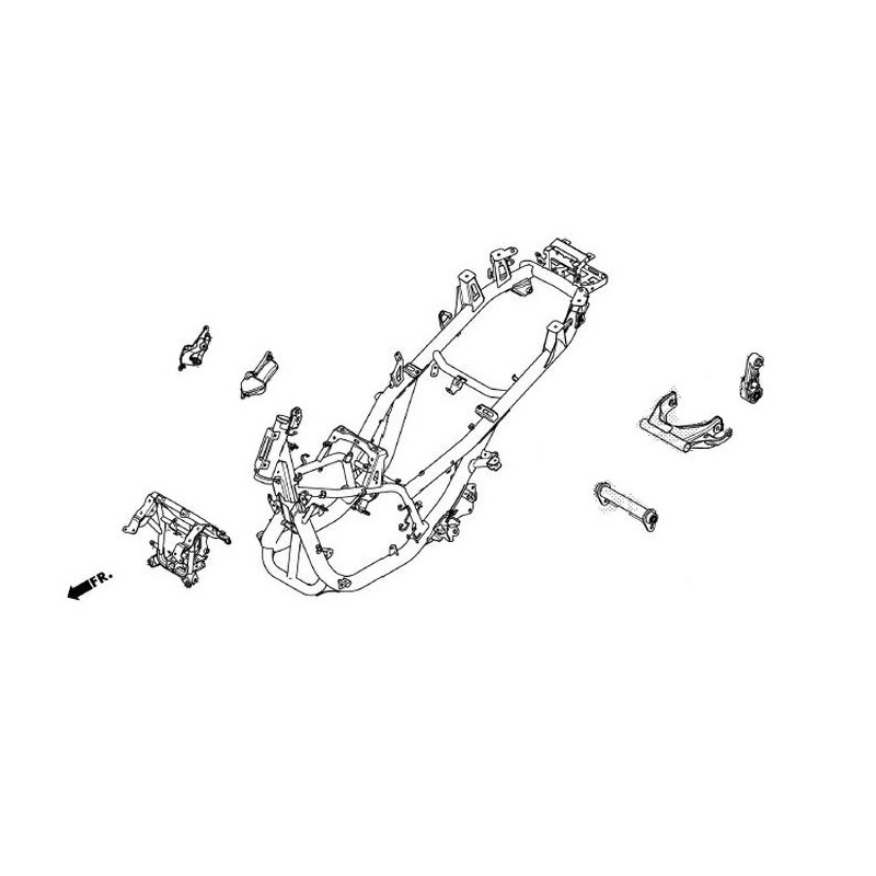 Spider Headlight Support Honda Forza 350 2023 2024 2025 50310-K1B-T20