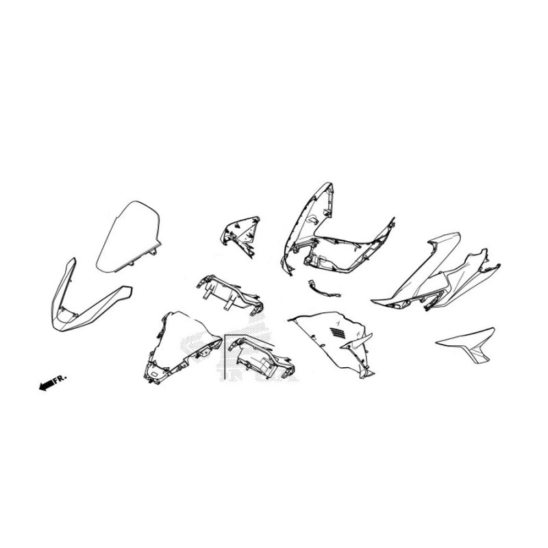 Panel Meter Honda PCX 125/160 v6 2025 64337-K1Y-DC0ZA