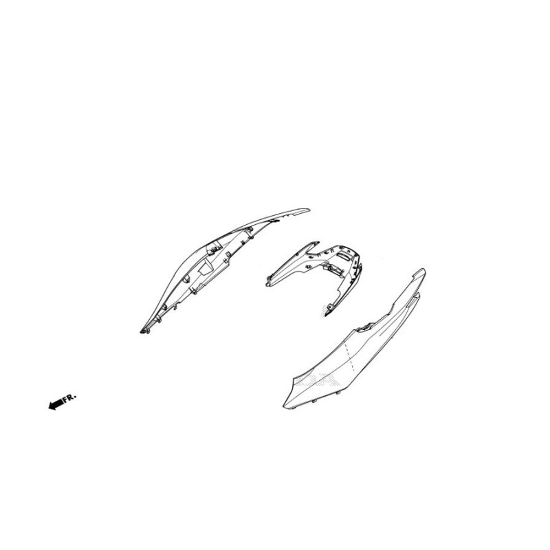 Rear Cover Honda PCX 2025 80110-K1Y-DC0ZA